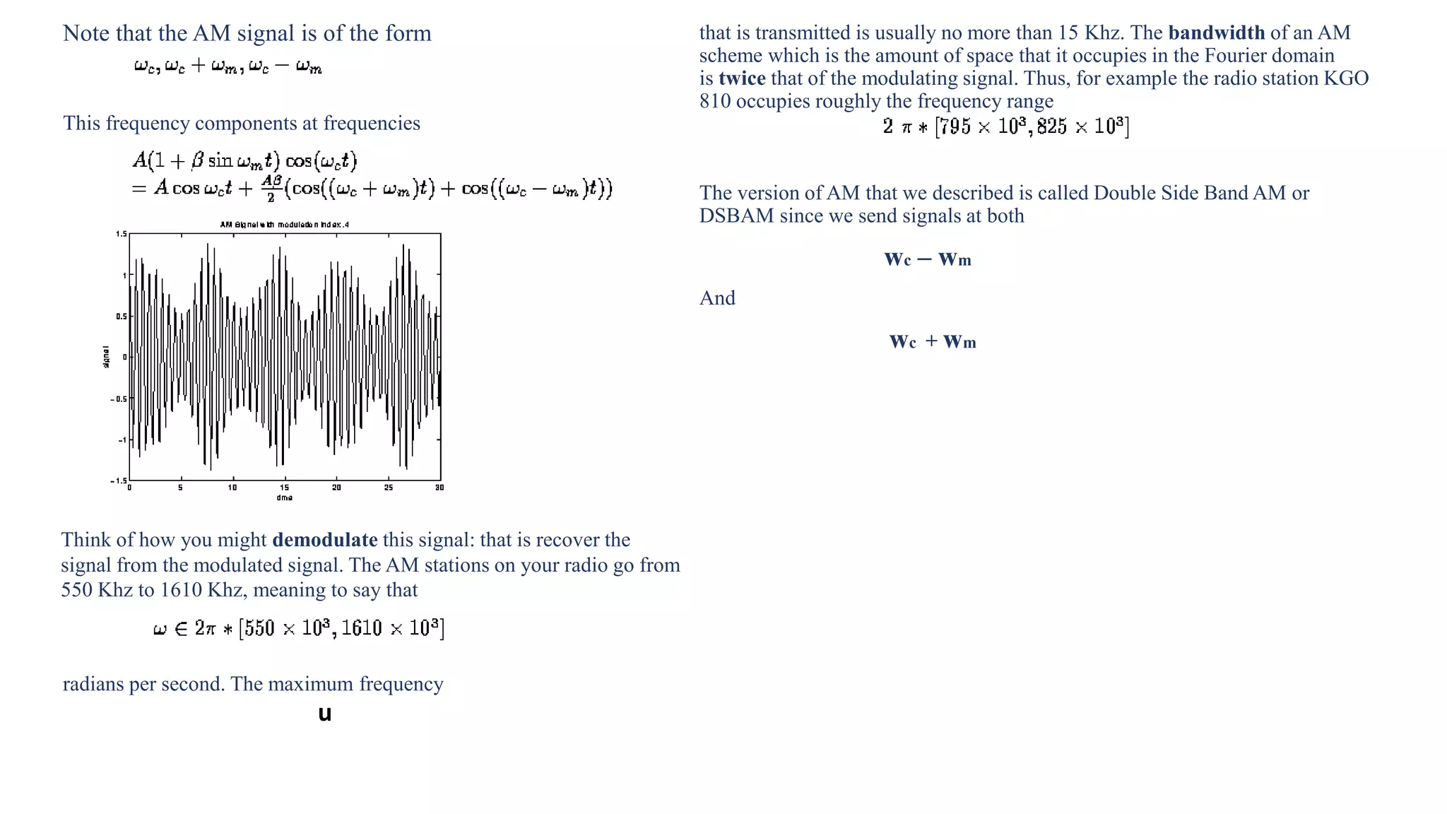 Different Type Of Modulation Schemes Used In Analog Modulation Ppt