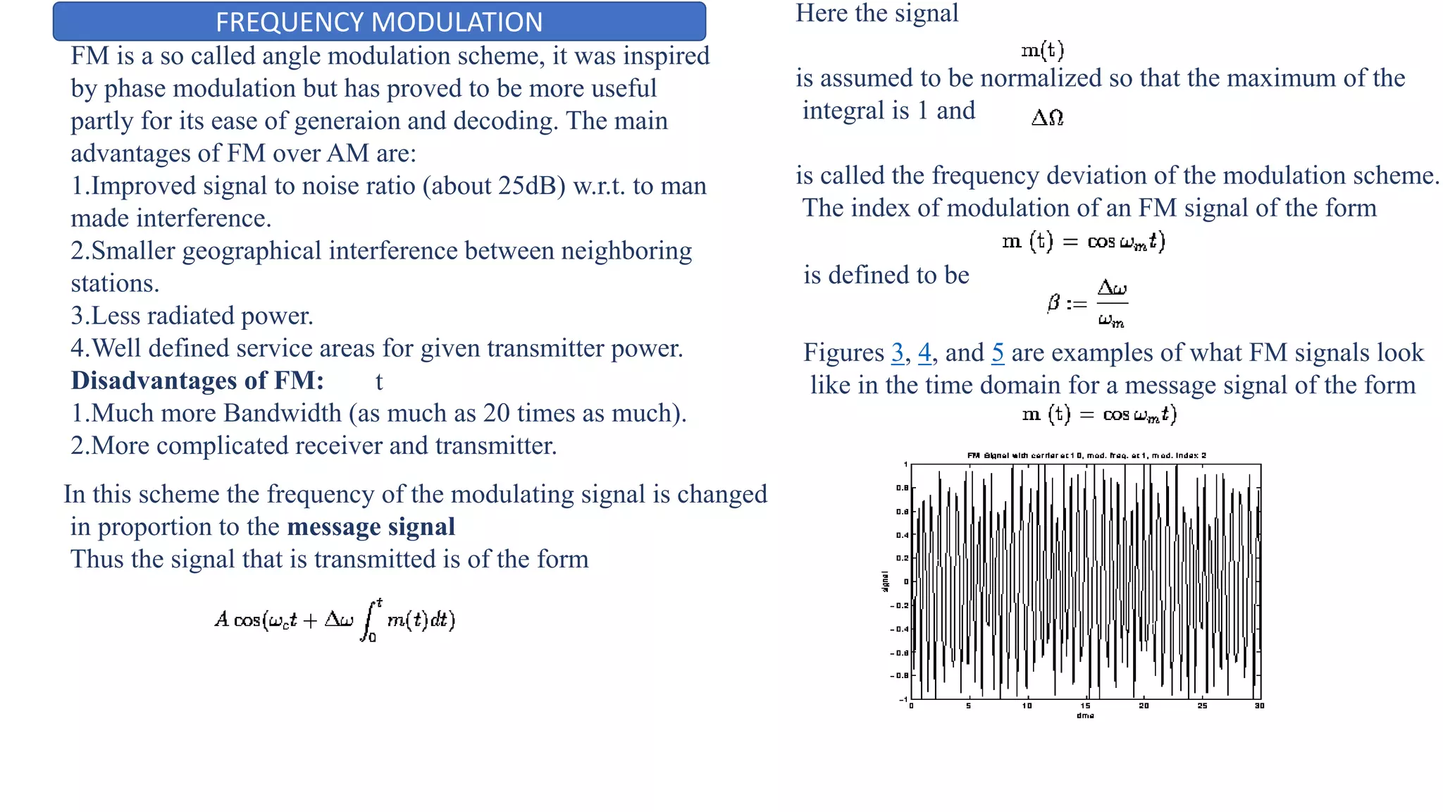 Different Type Of Modulation Schemes Used In Analog Modulation Ppt