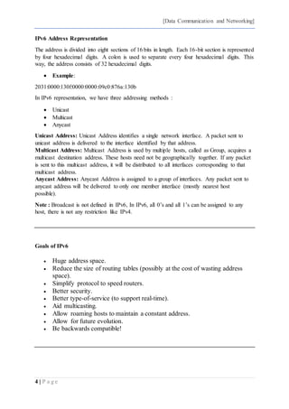 Data Communication IPv6, Ethernet, OSI Model, Transmission Impairments | PDF
