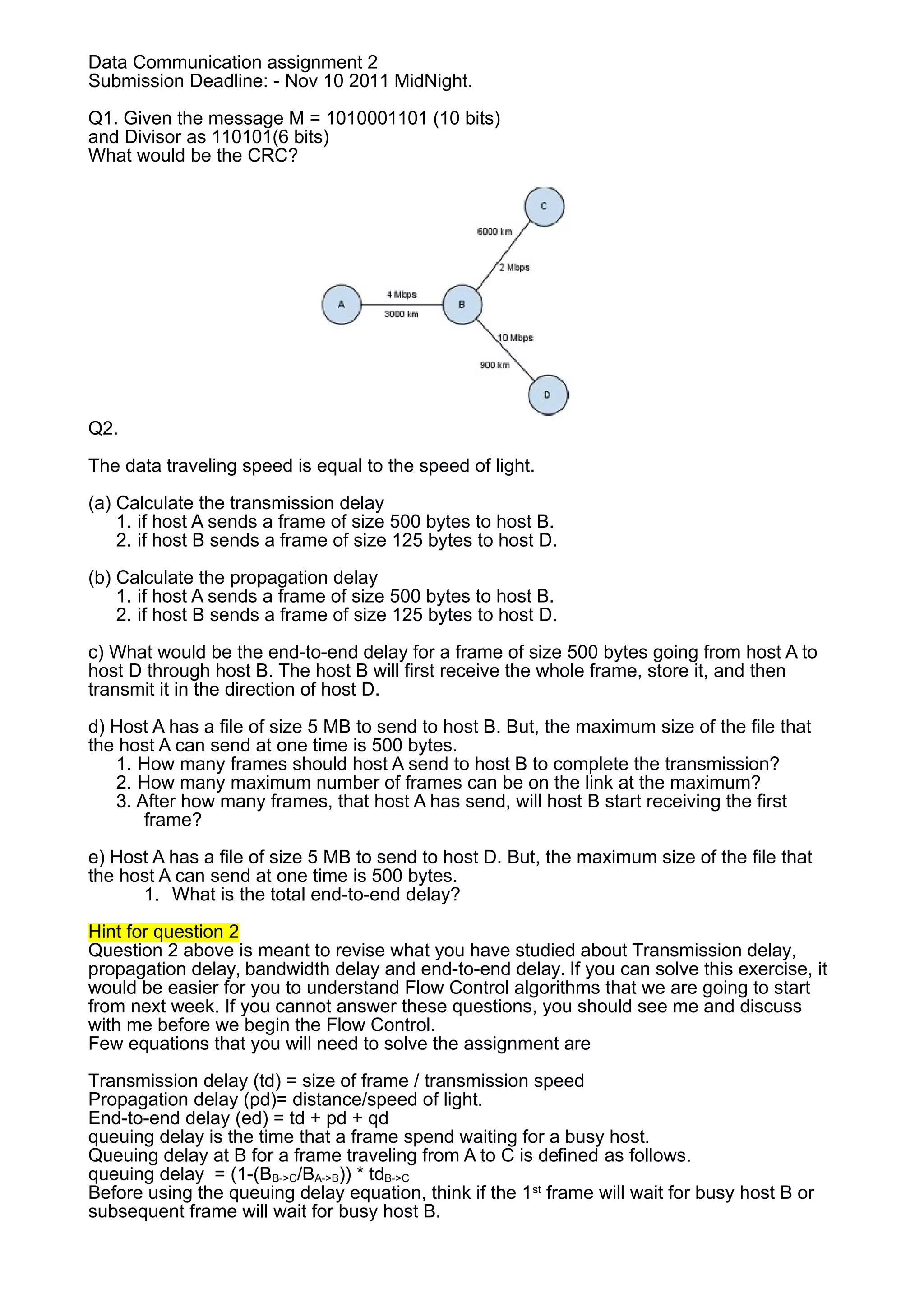Dc assignment 2 | PDF