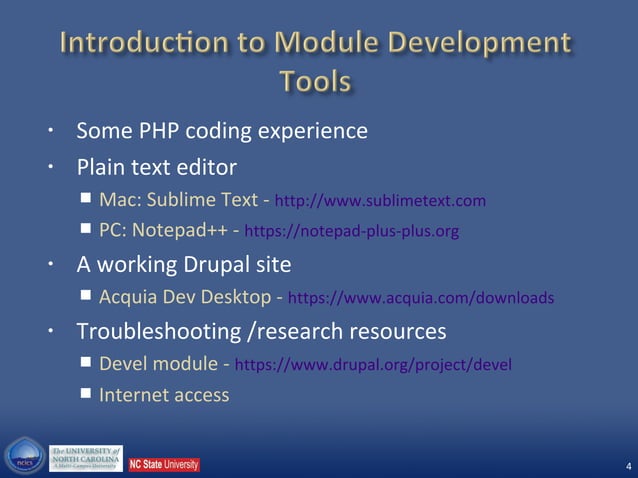 Introduction to Module Development (Drupal 7) | PPT