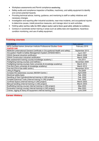 Mostafa_Gomaa. HSE | PDF