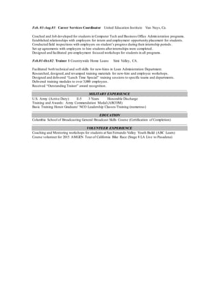 Darryl Kincy 2015 resume | PDF