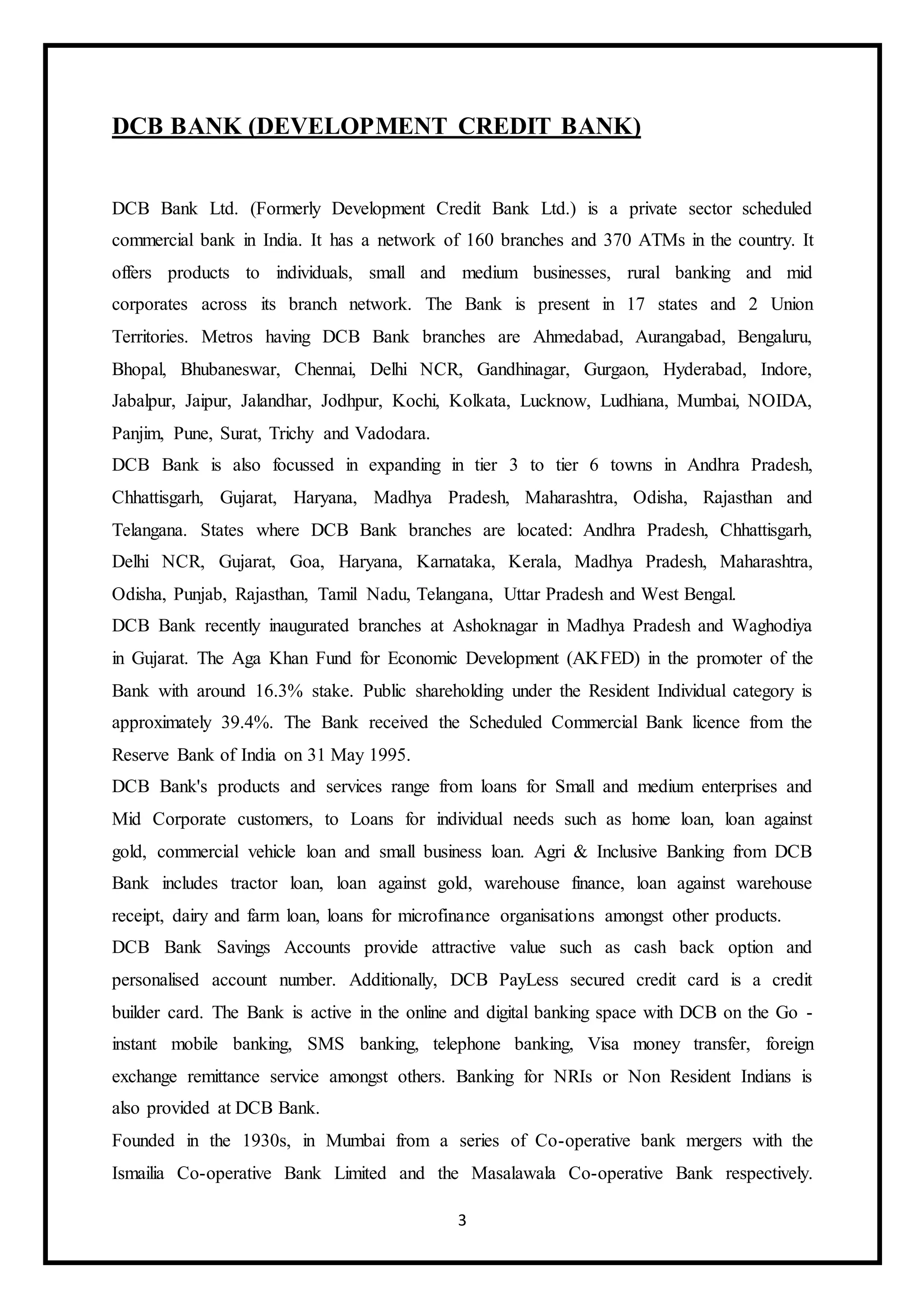 Dcb bank | DOCX
