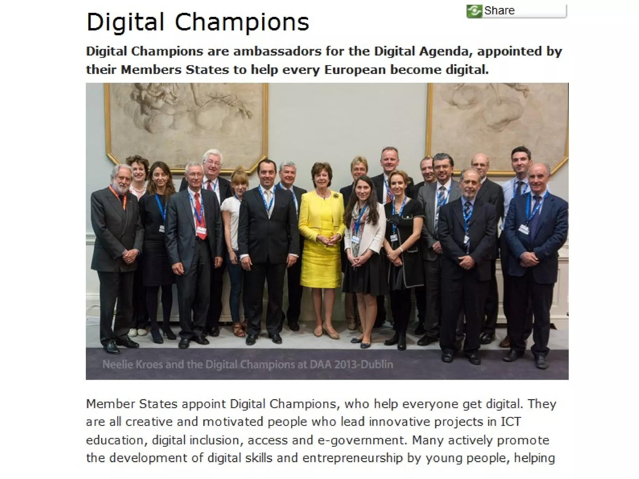 What is the role of the Digital Champions? | ODP