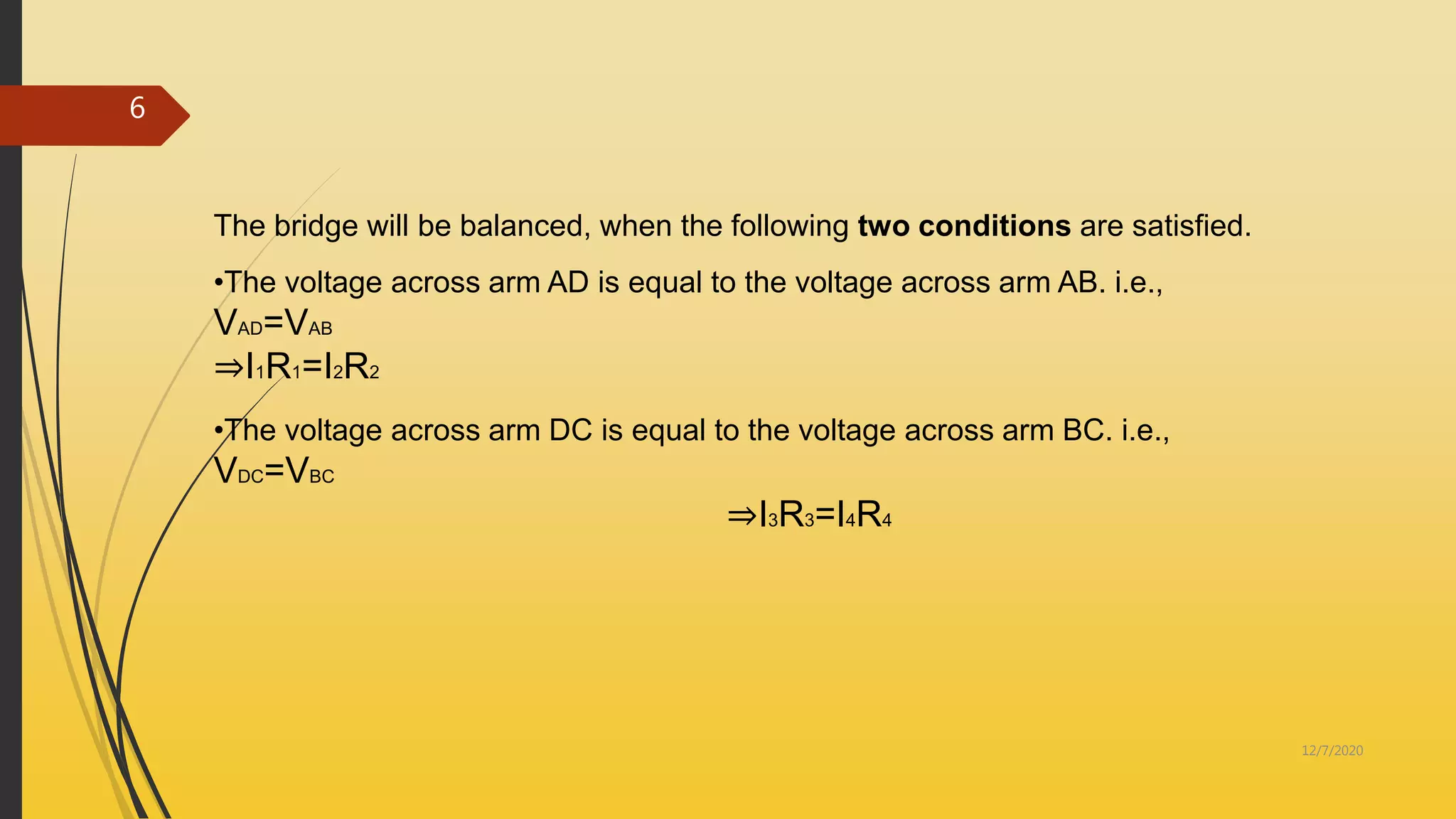 Dc bridge types ,derivation and its application | PPTX