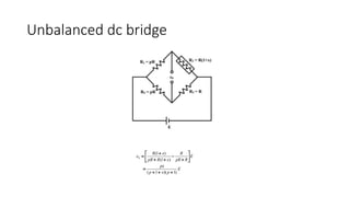 dc bridge measurement under graduate pptx | PPTX