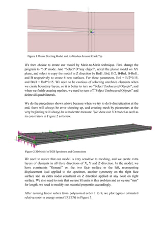 DCB Specimen Stress Simulation Report | PDF | Physics | Science