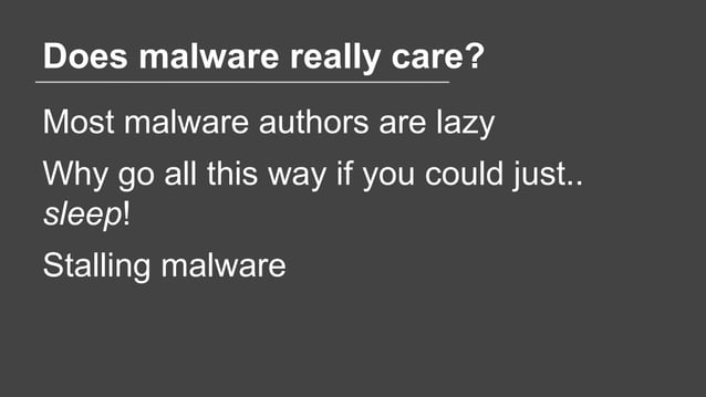 Stealthy, Hypervisor-based Malware Analysis | ODP | Operating Systems | Computer Software and ...