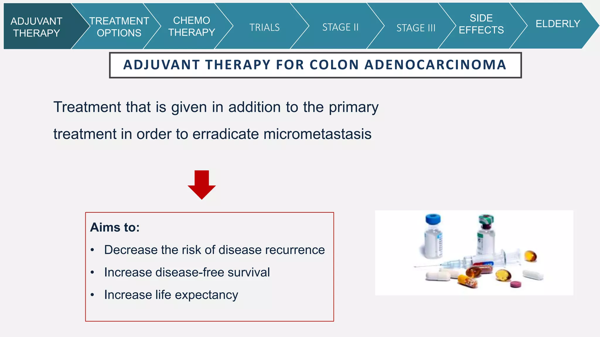 Adjuvant therapy for colon adenocarcinoma | PPTX