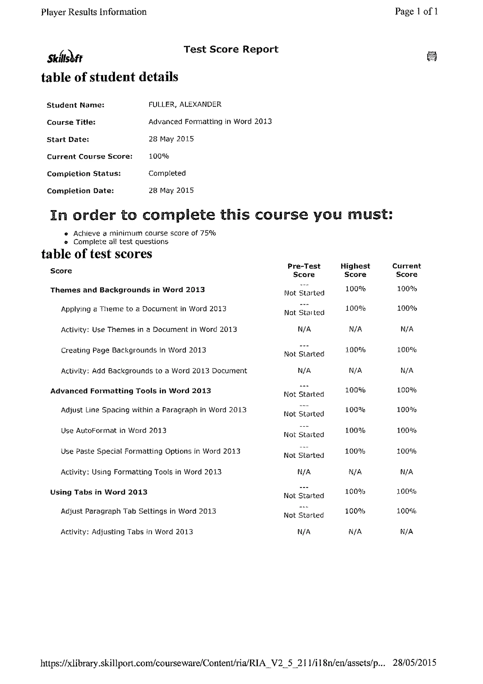 Advanced Formatting in Word 2013 | PDF