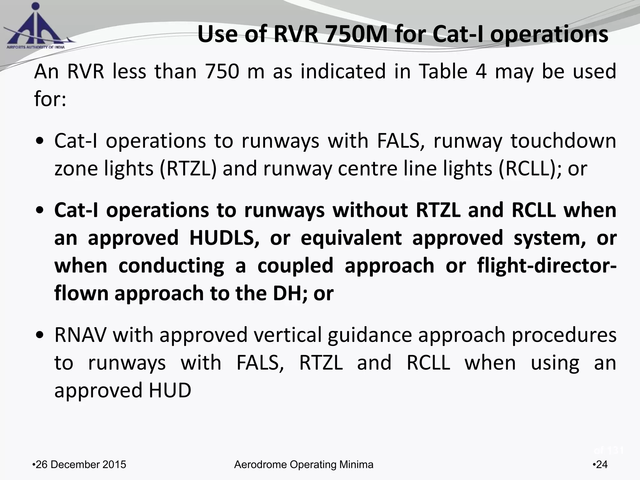 Aerodrome Operating Minima | PPTX