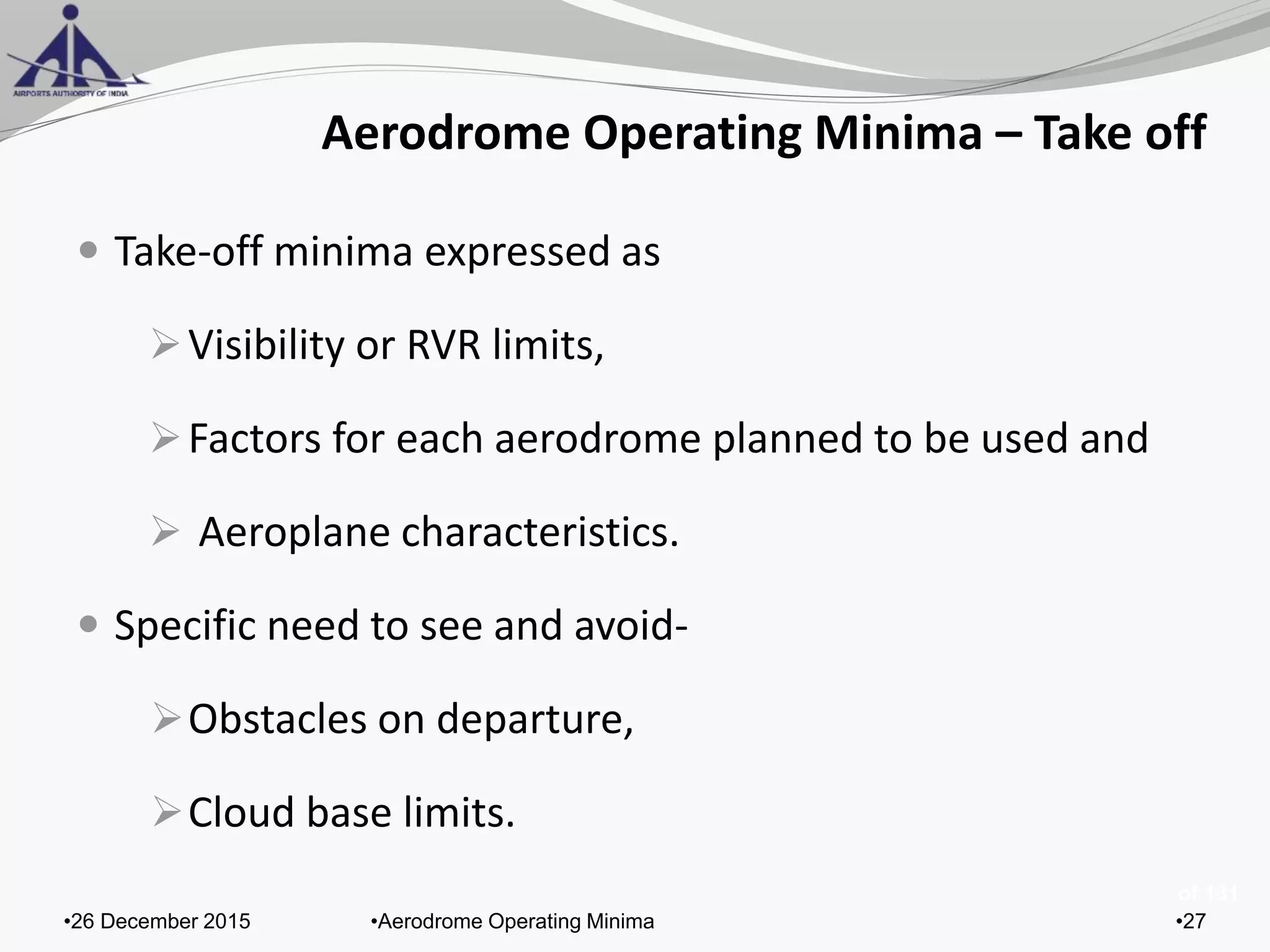 Aerodrome Operating Minima | PPTX