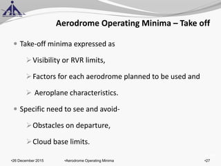 Aerodrome Operating Minima | PPTX