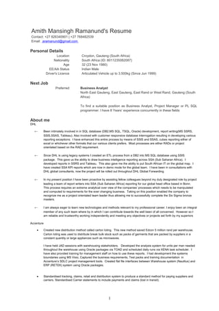 Amith_Mansingh_Ramanund's_Resume | PDF