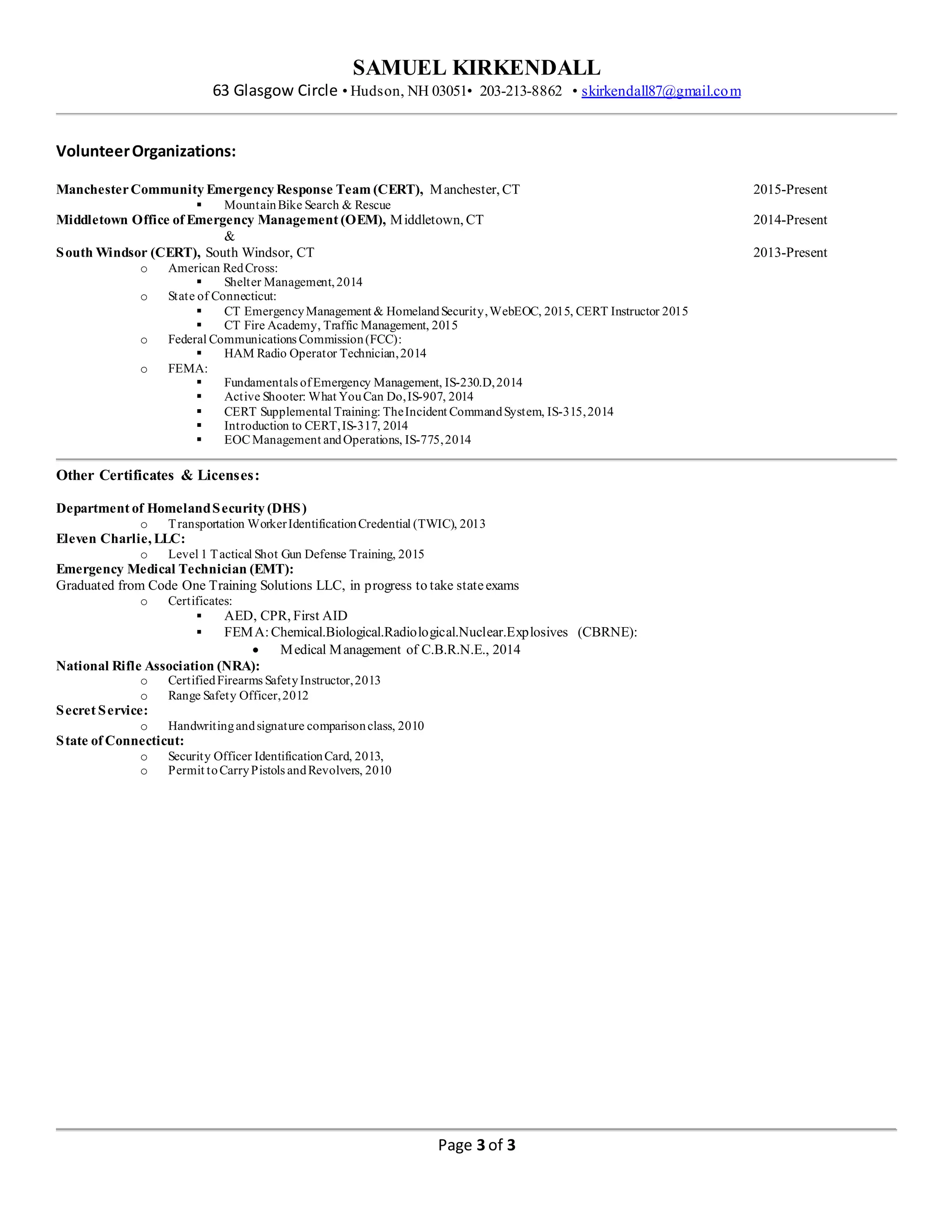 Sam Kirkendall Resume 2016 NH | DOCX