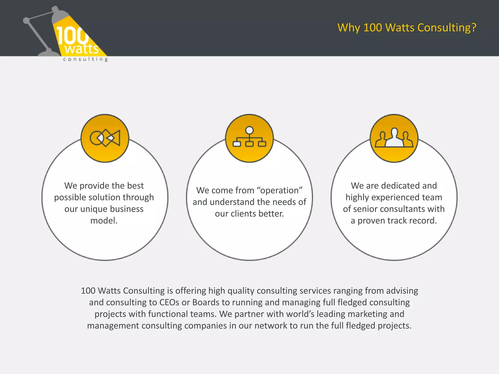 100 watts consulting- intro-2a | PDF