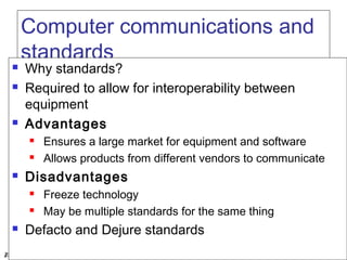 Overview of Data Communications and Networking | PPT