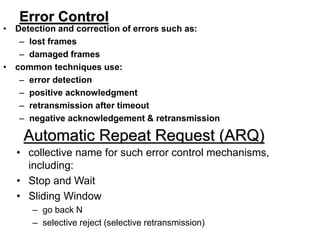 Data Link Control Protocols | PPT