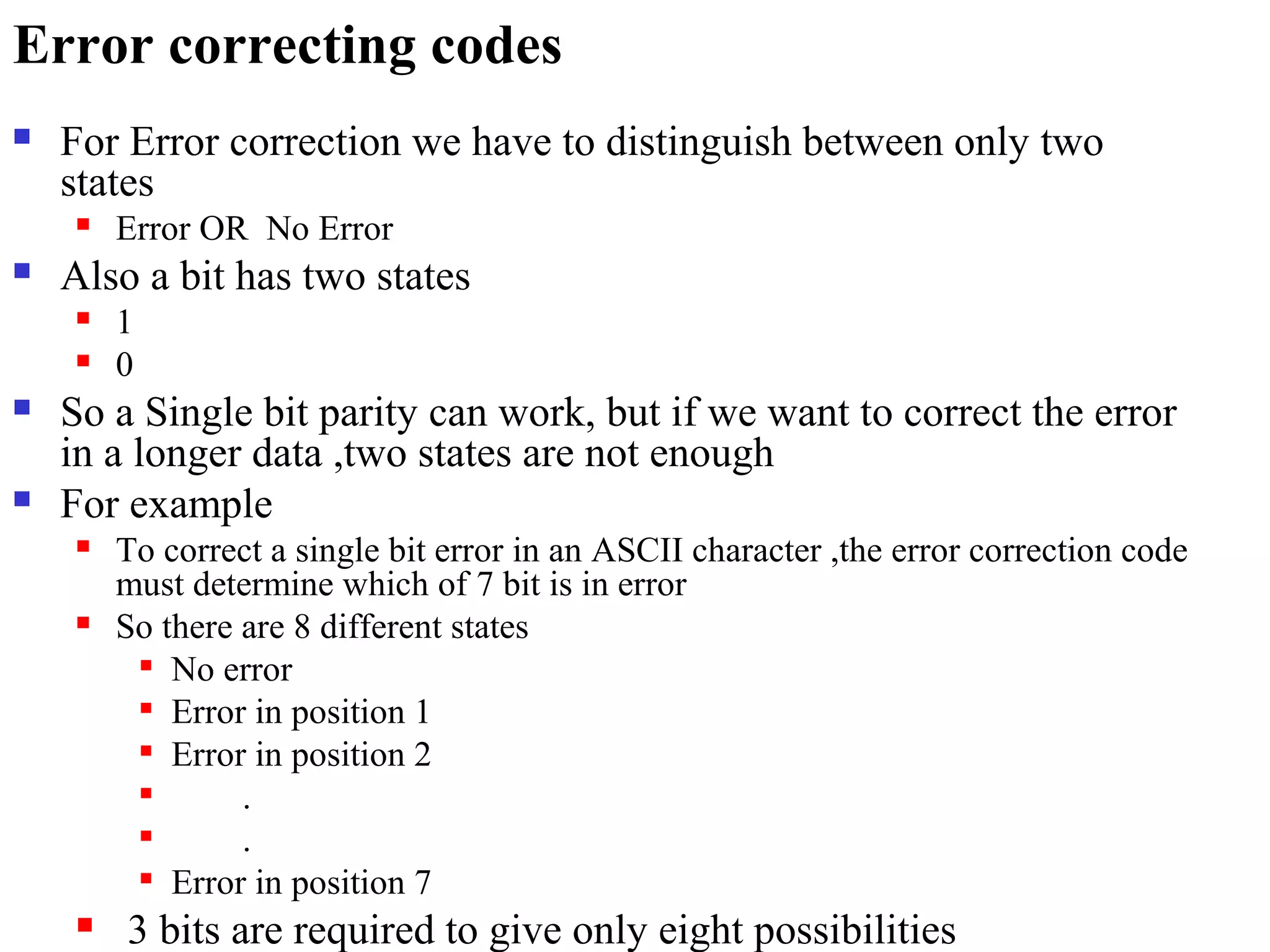 Error Detection and Correction | PPT
