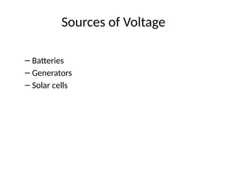 Fundamentals and Applications of Direct Current Electric Circuits | PPTX