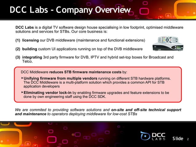 DCC Labs Company Presentation | PPT