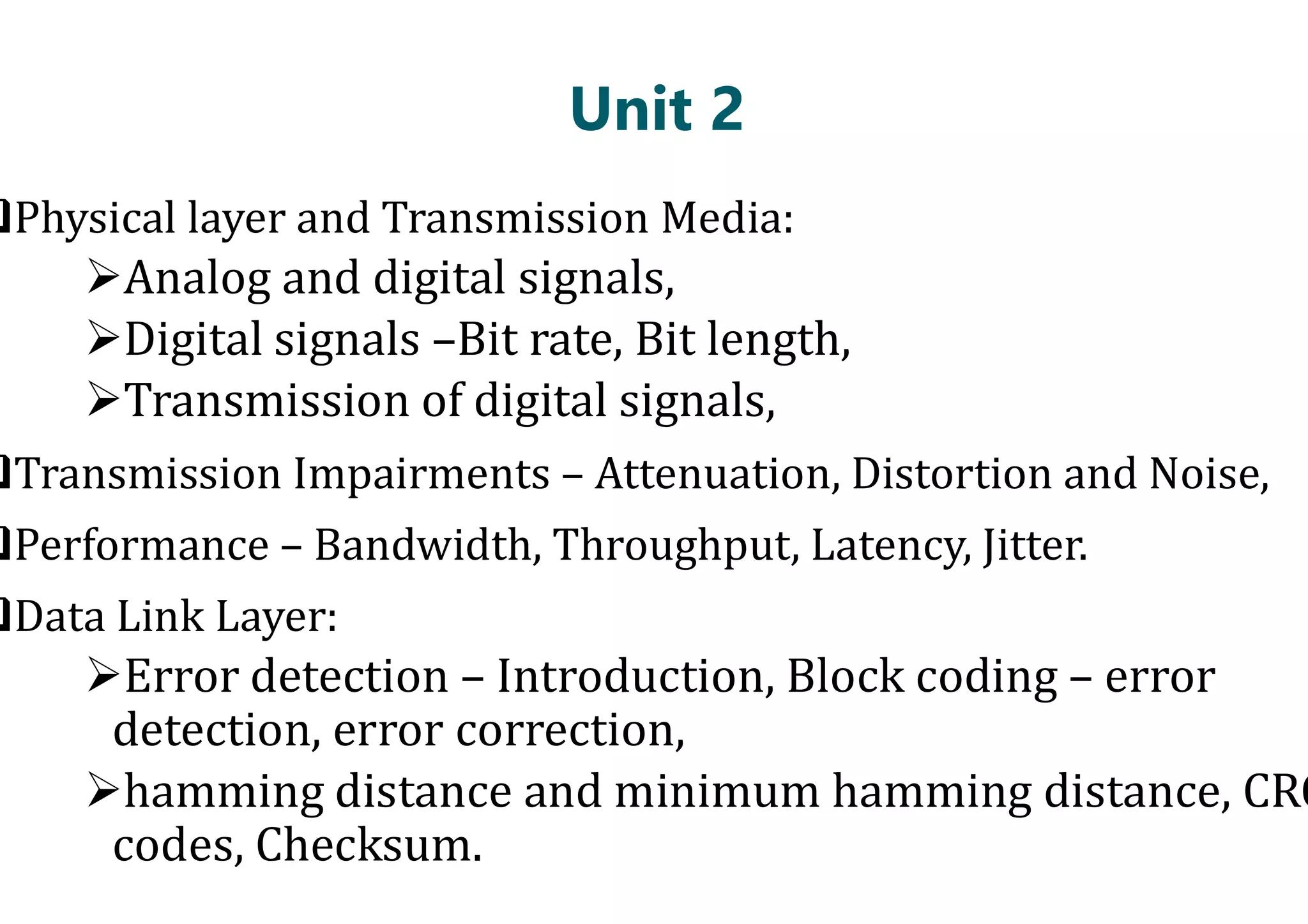 Data Communication And Computer Networks Ppt