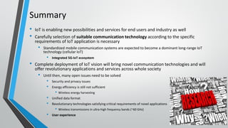 DCCN 2016 - Protocols and technologies for IoT | PPT