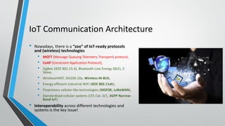 DCCN 2016 - Protocols and technologies for IoT | PPT