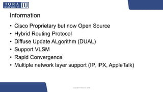 Data Communication - Enhanced Interior Gateway Routing Protocol | PPT