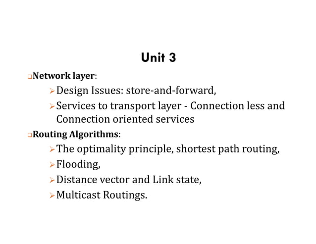 Dccn Network Layer Congestion Control Tcp Ppt