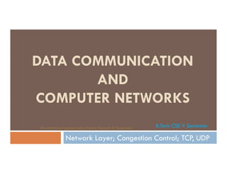 DCCN Network Layer congestion control TCP | PPT