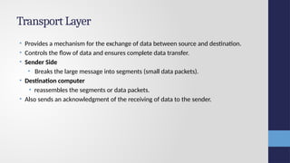DCCN OSI Model Data Communication and computer Networks | PPTX