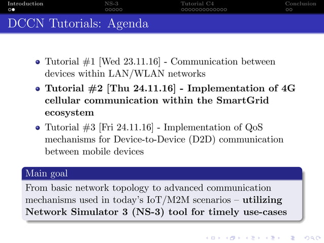 DCCN 2016 - Tutorial 2 - 4G for SmartGrid ecosystem | PDF