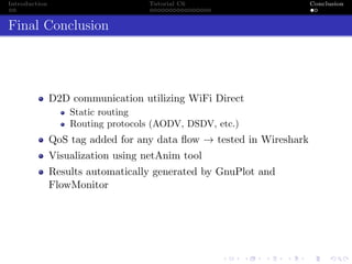 DCCN 2016 - Tutorial 3 - QoS for D2D | PPT