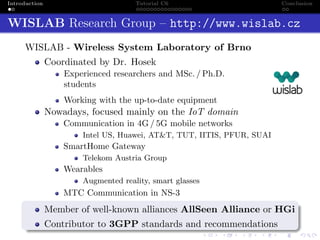 DCCN 2016 - Tutorial 3 - QoS for D2D | PPT