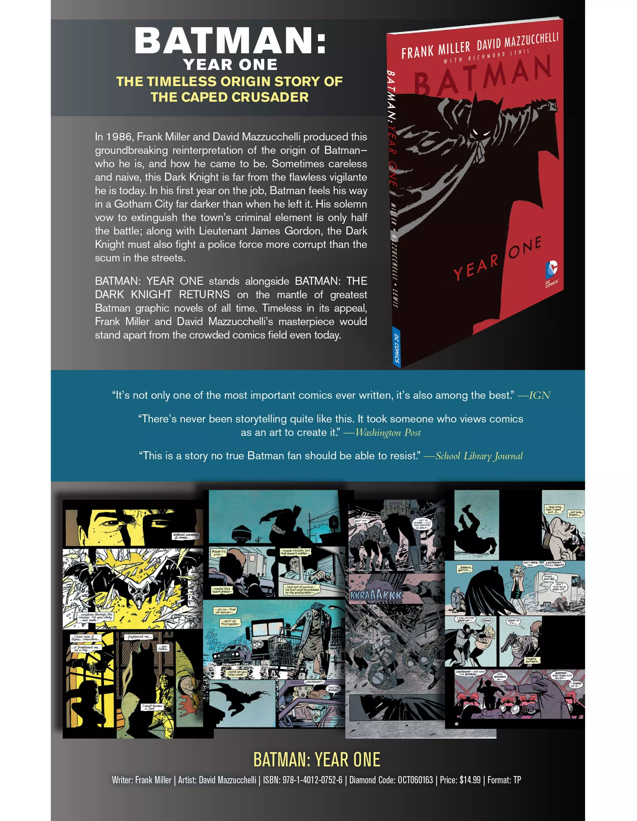 Dc comics essentials batman - year one | PDF
