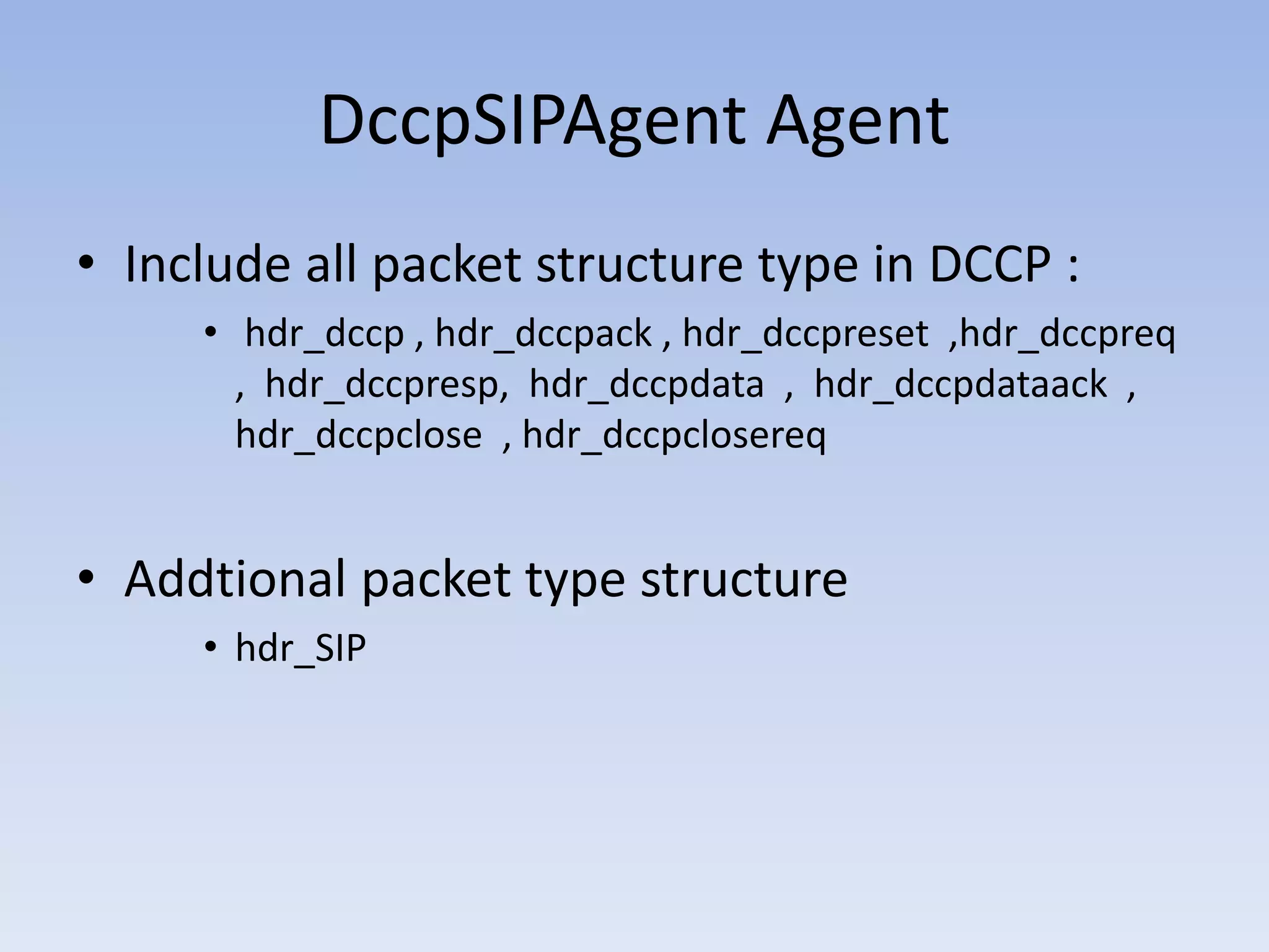Dccp evaluation for sip signaling ict4 m | PPTX | Computer Networking ...
