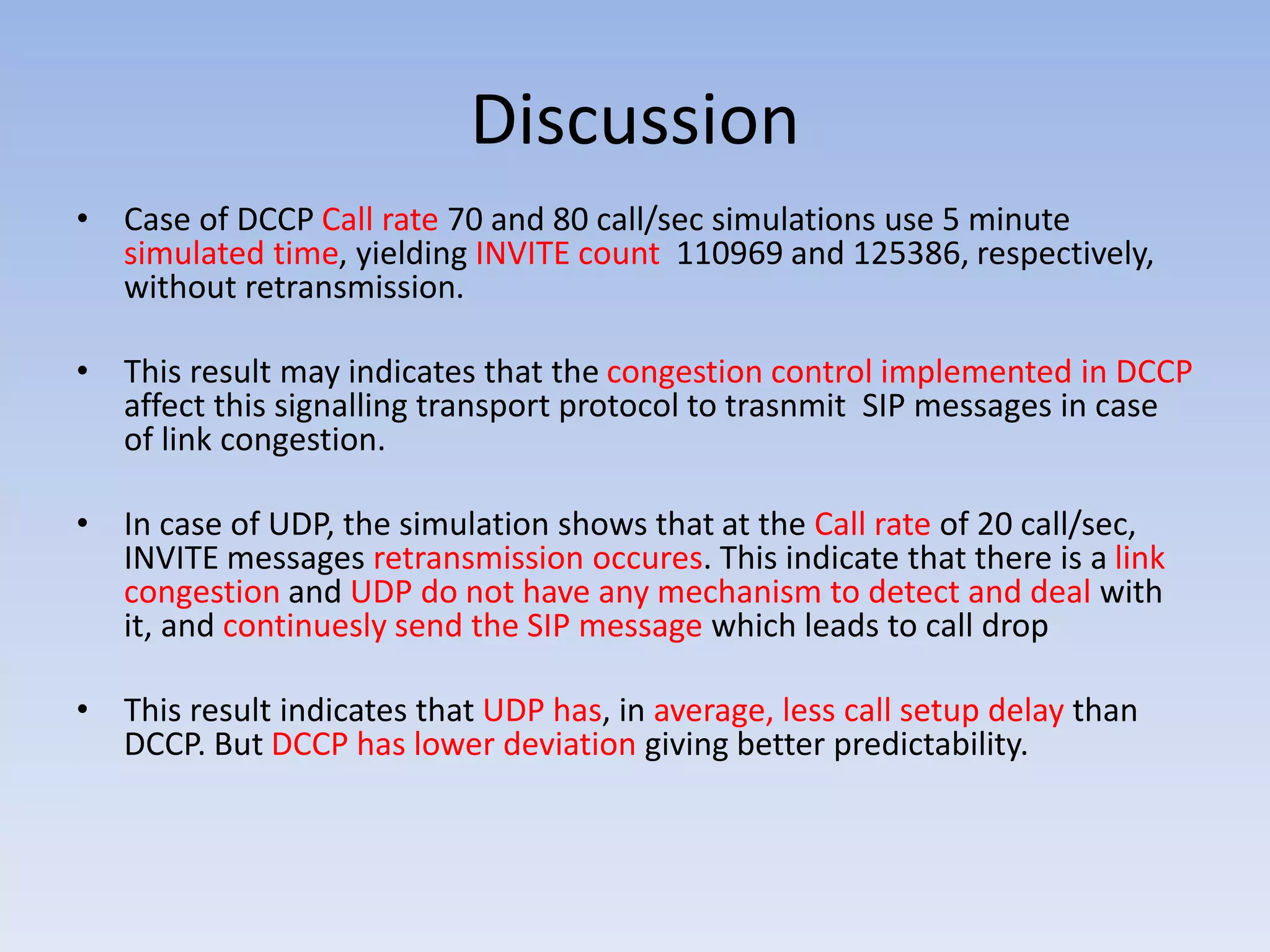 Dccp evaluation for sip signaling ict4 m | PPTX | Computer Networking ...