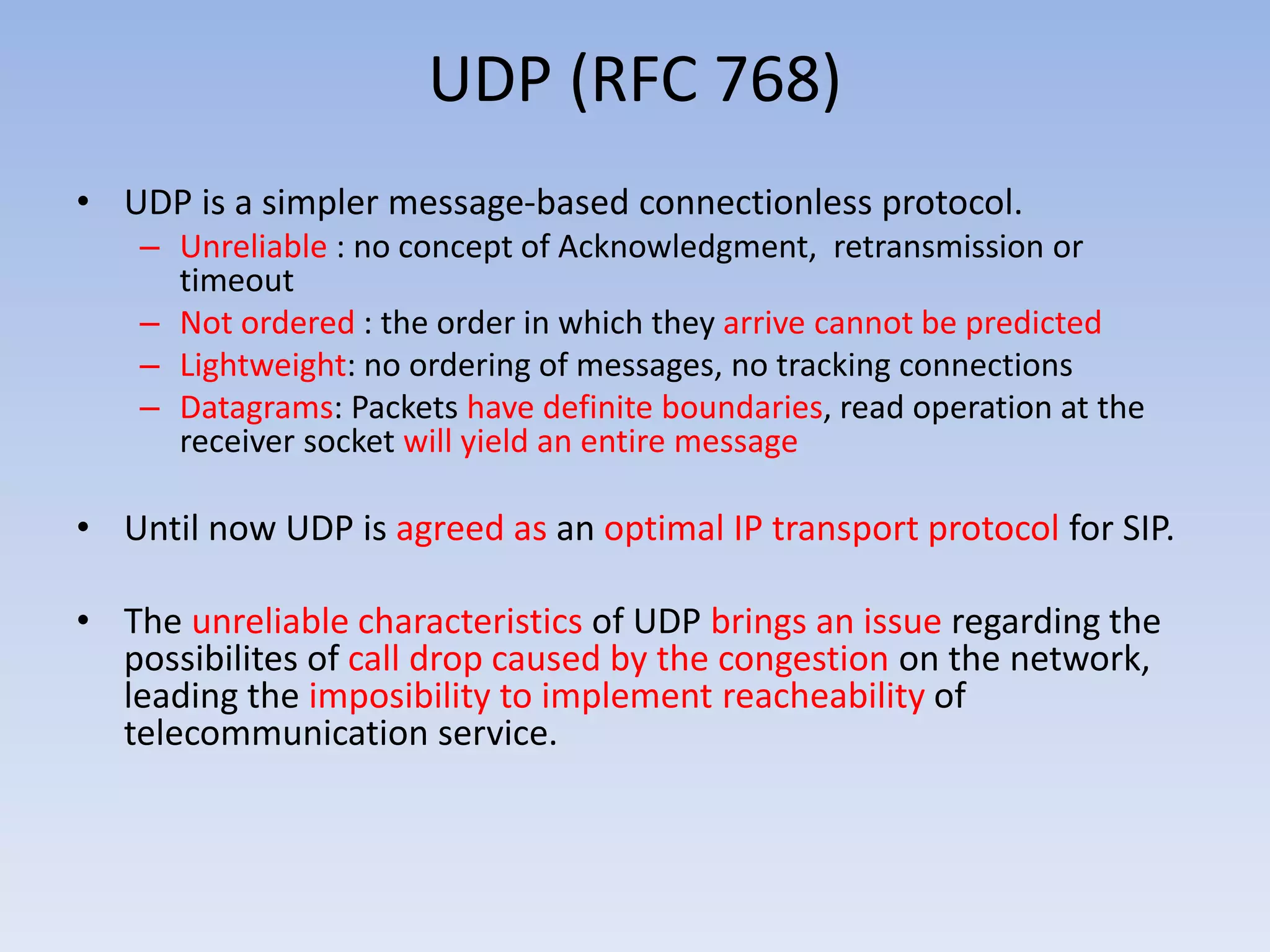 Dccp evaluation for sip signaling ict4 m | PPTX | Computer Networking ...