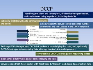 Dccp evaluation for sip signaling ict4 m | PPTX | Computer Networking ...