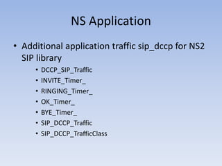 Dccp evaluation for sip signaling ict4 m | PPTX | Computer Networking ...