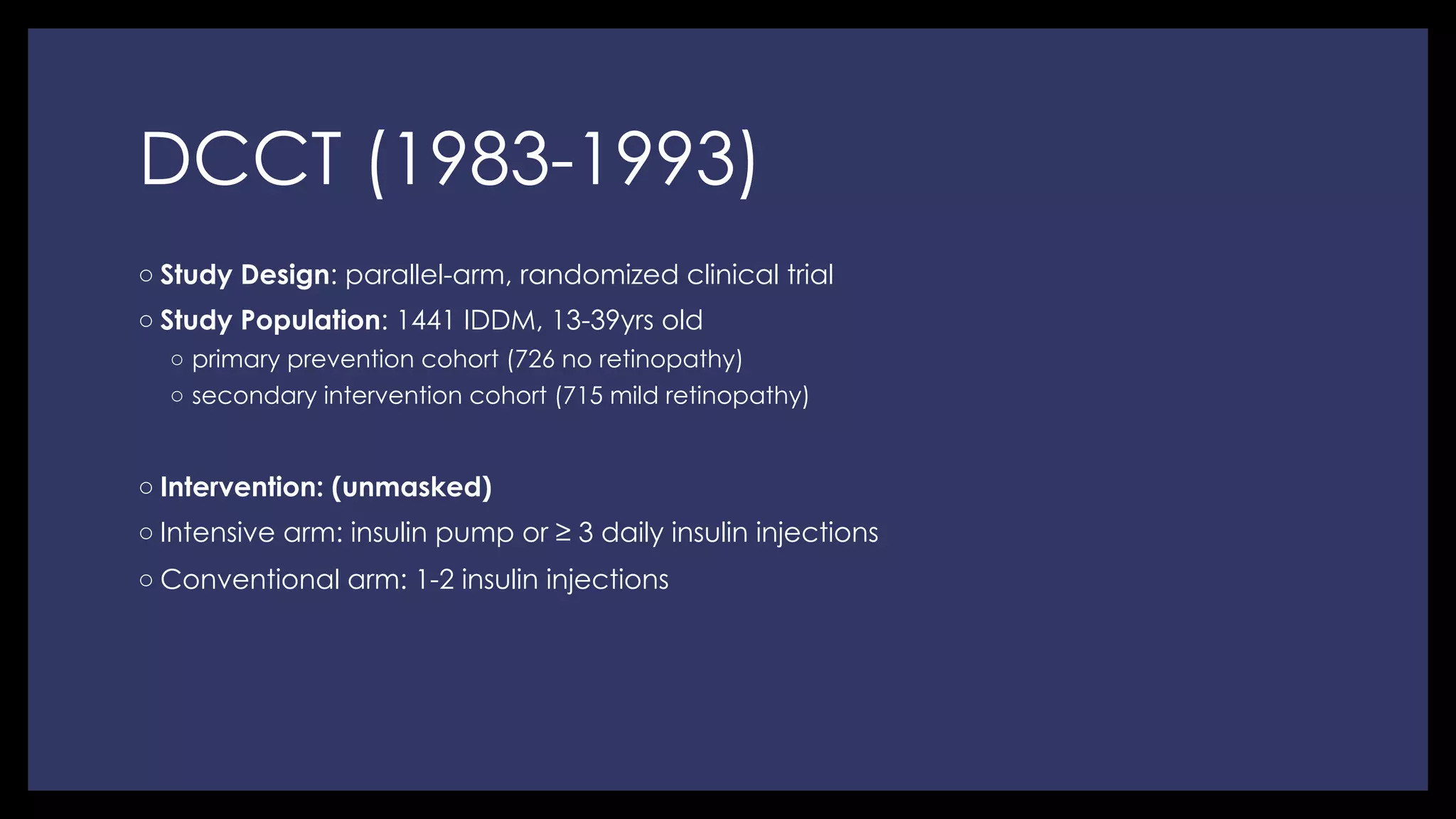 DCCT Landmark Trial | PDF