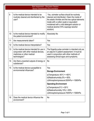 DCD of pulse oximeter | PDF | First Aid | Injuries