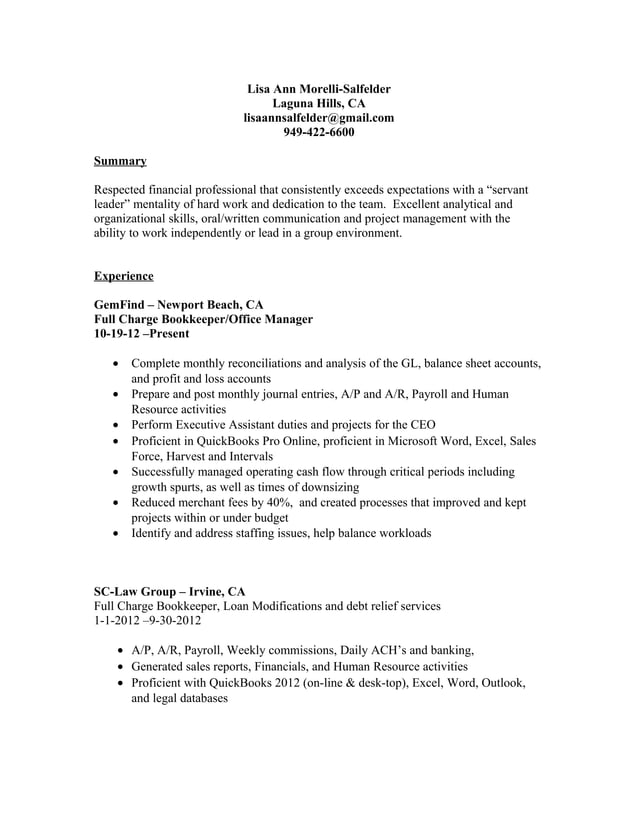 Lisa Morelli-Salfelder Resume 2015 Aug | PDF