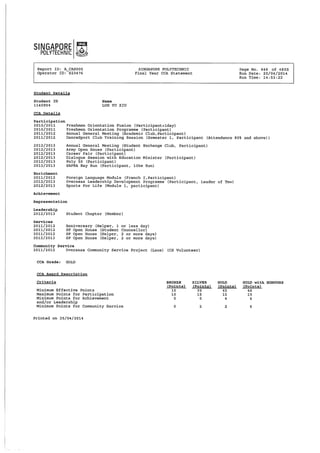 Polytechnic CCA Statement | PDF