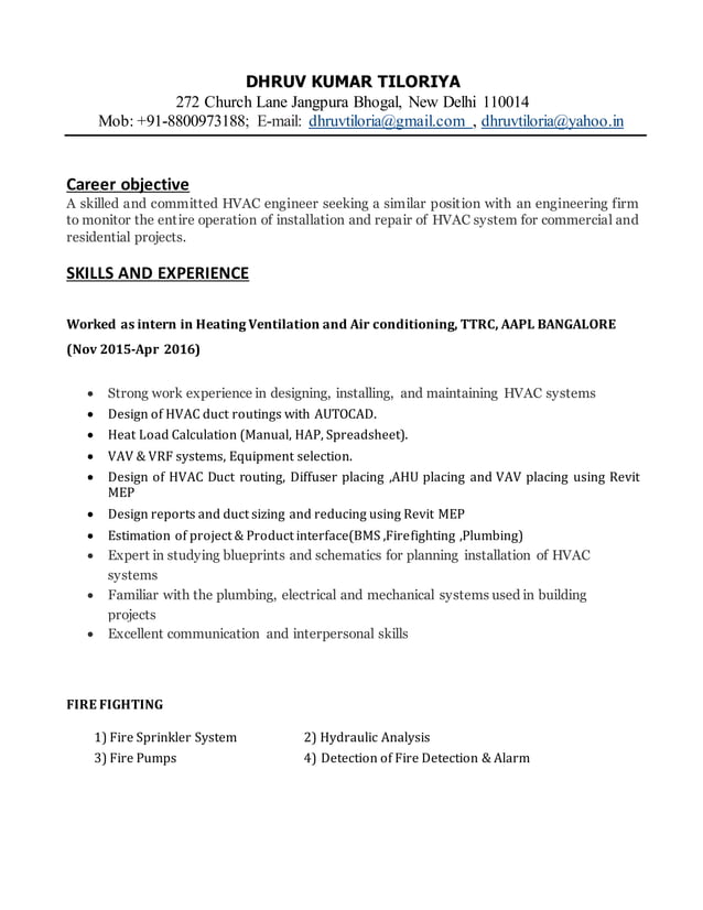 DHRUV RESUME | PDF