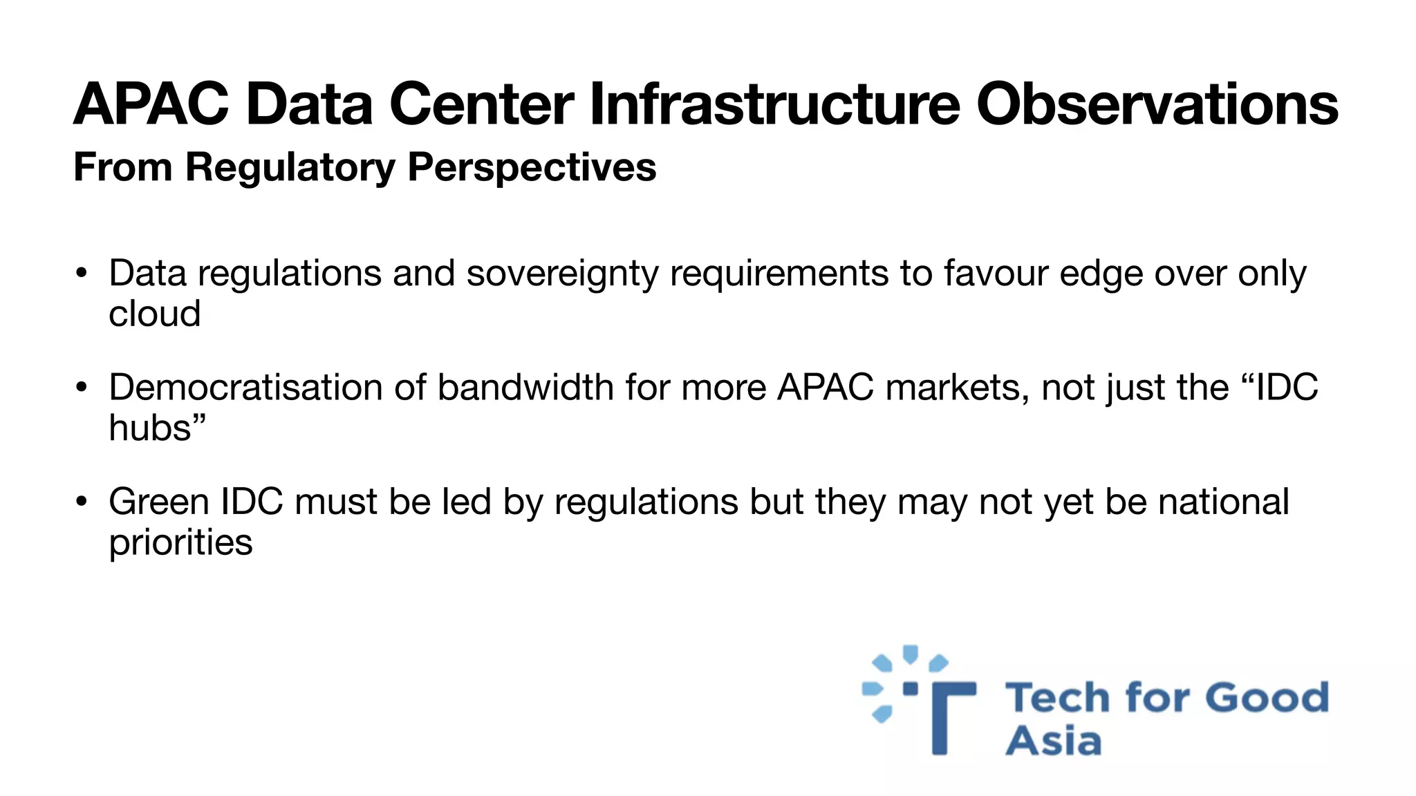 APAC Data Center Infrastructure Observations | PDF
