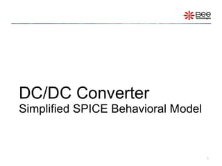 DC/DC Converter (PSpice model) | PPT