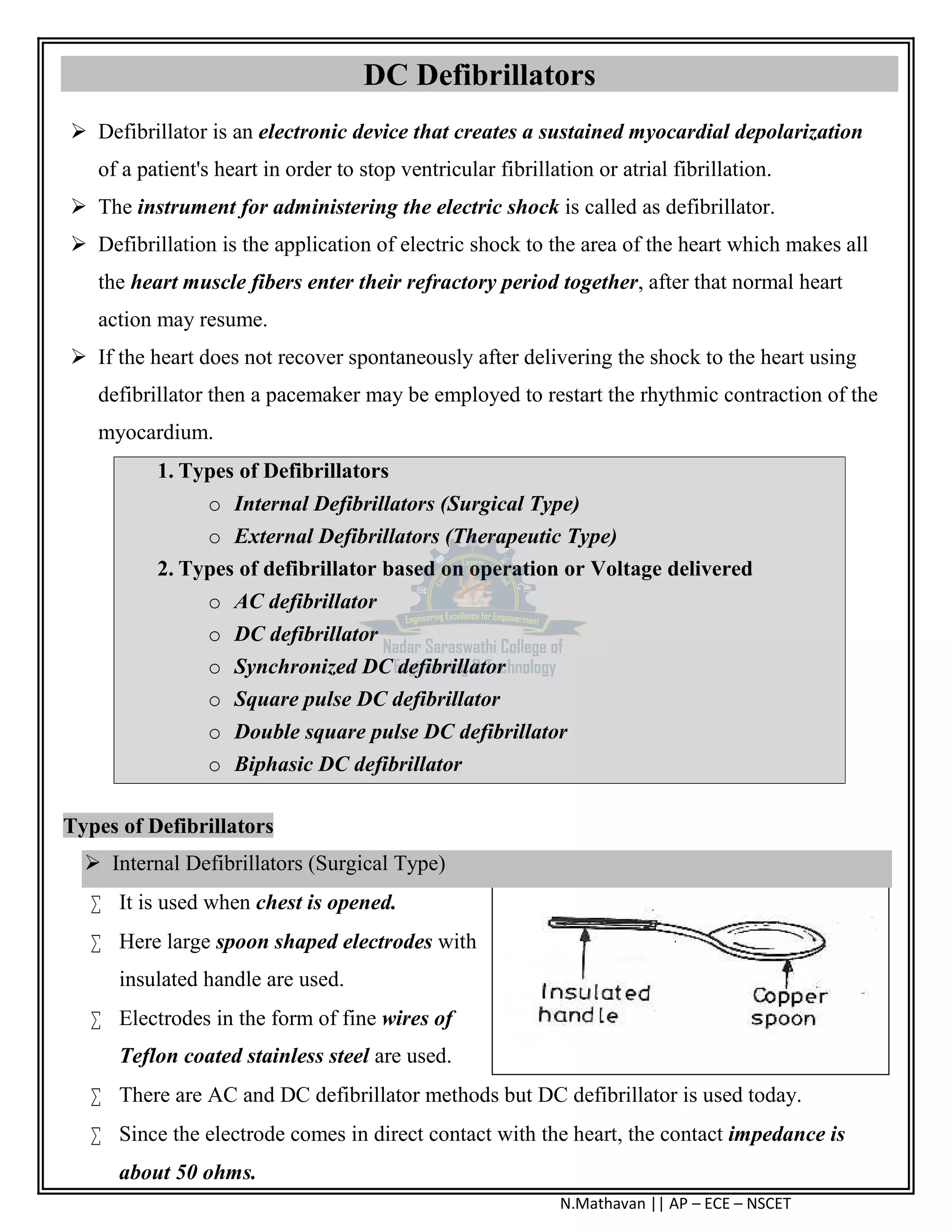 Medical Electronics - Hints for Slow Learner | PDF